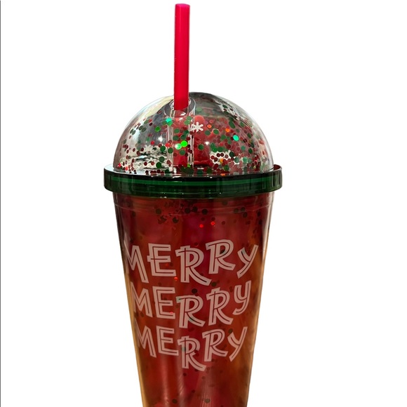Kitchen | Merry Snow Globe Tumbler Sleigh Bell Bistro 14oz | Poshmark